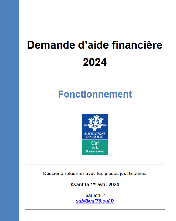 CAF - Appel à projet Fonctionnement
